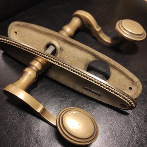 Vintage Solid Brass Door Handles Old Brass Door Handles for Front Door ...