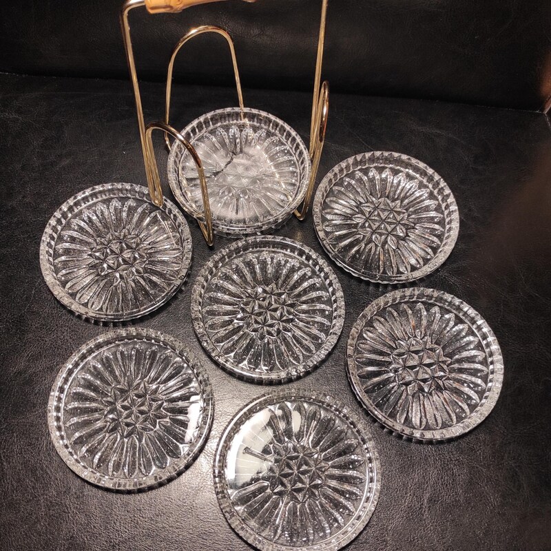 Retro Glass Coasters - Etsy