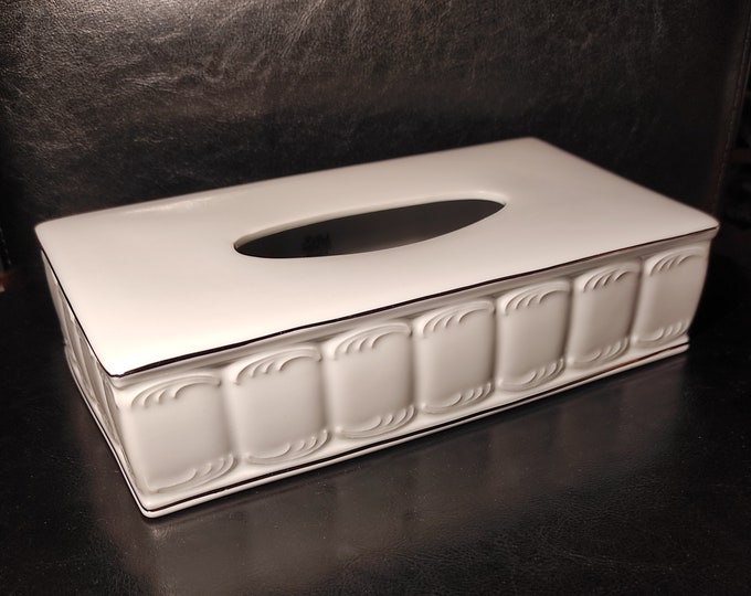 Rare Vintage White Porcelain Tissue Box German KPM Royal Porcelain Lid ...