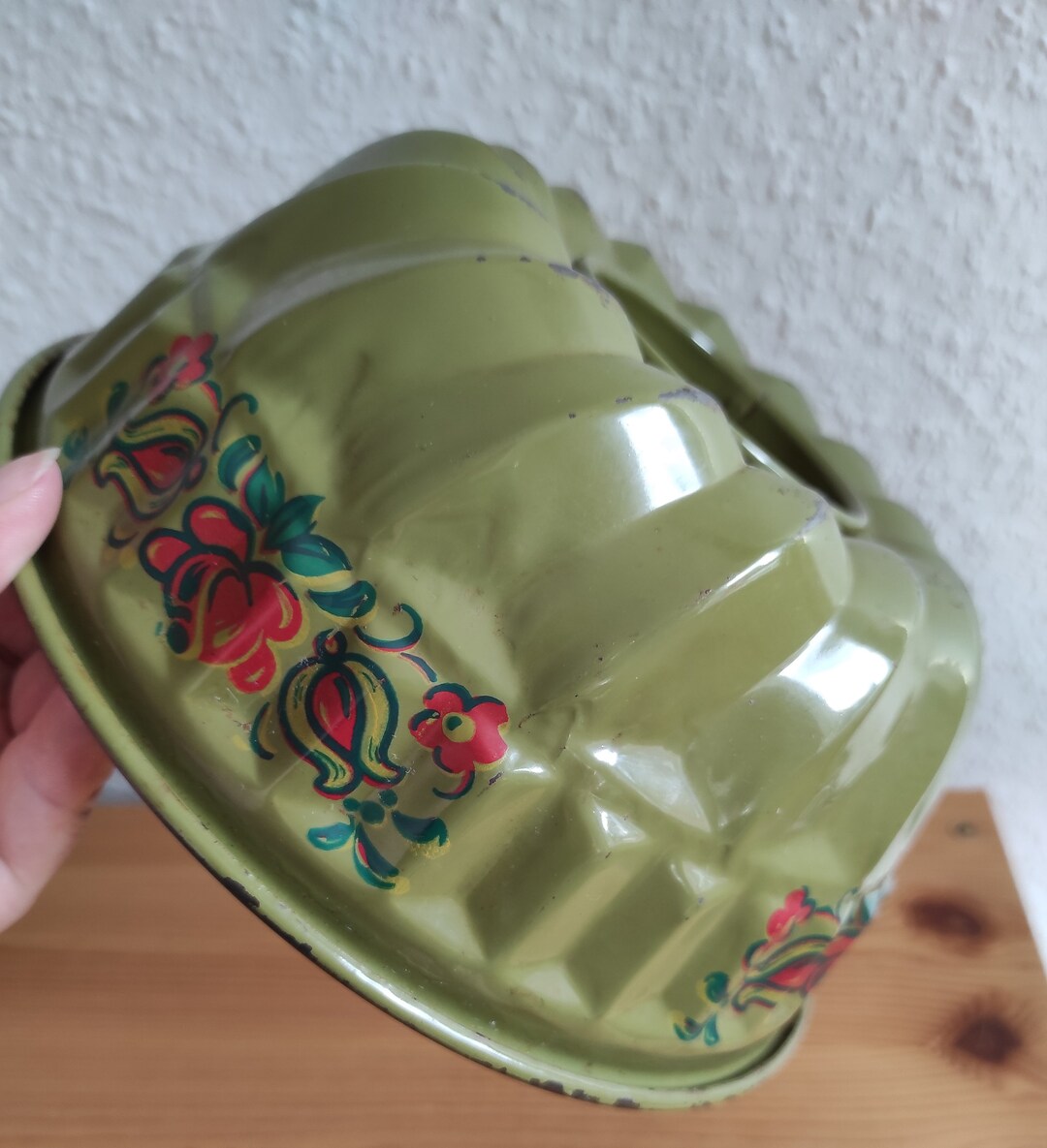 Vintage Large Bake or Pudding Pan - Antique Steel Bakeware - West ...