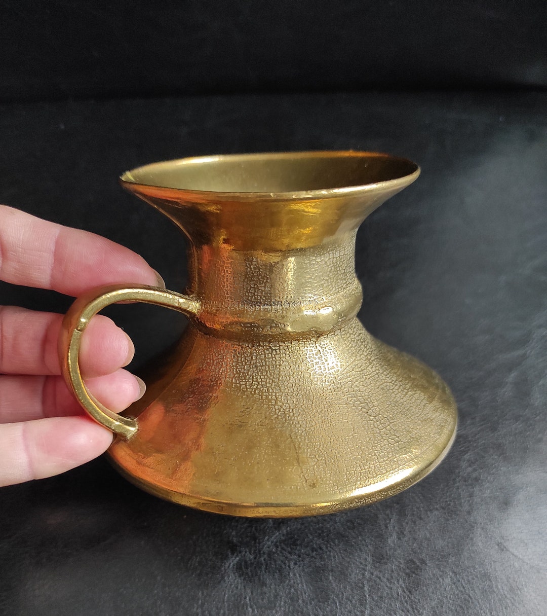 Antique (418 Grams) Massive Cast Solid Brass Candlestick for a Thick ...