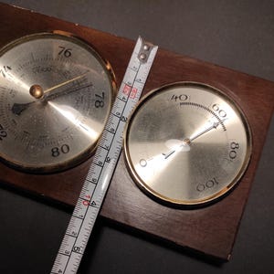 Vintage Room Thermometer, Barometer and Humidity Meter/ Old Wall ...