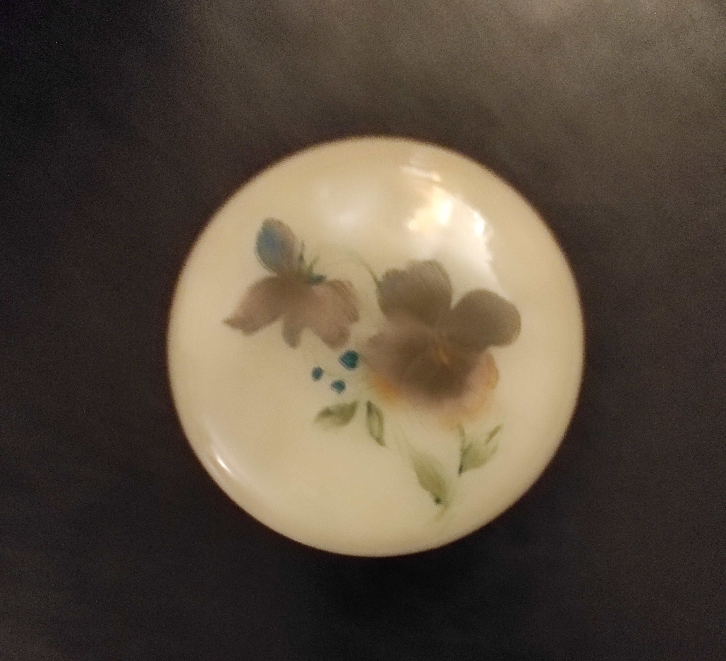 Vintage Miniature Stone Pill Box With Floral Design - Italian Vintage ...