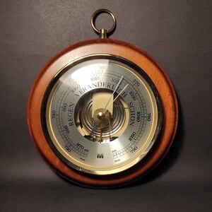Vintage Barometer - Old German Indoor Wall Weather Station - Etsy