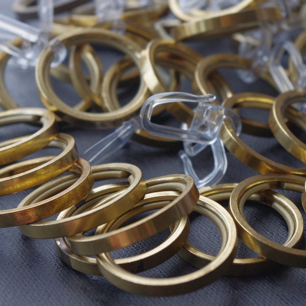 Brass Curtain Clips - Etsy UK