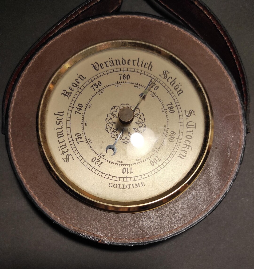 Vintage Round Wall Mounted German Barometer - Etsy Canada