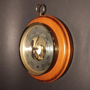Vintage Barometer - Old German Indoor Wall Weather Station - Etsy