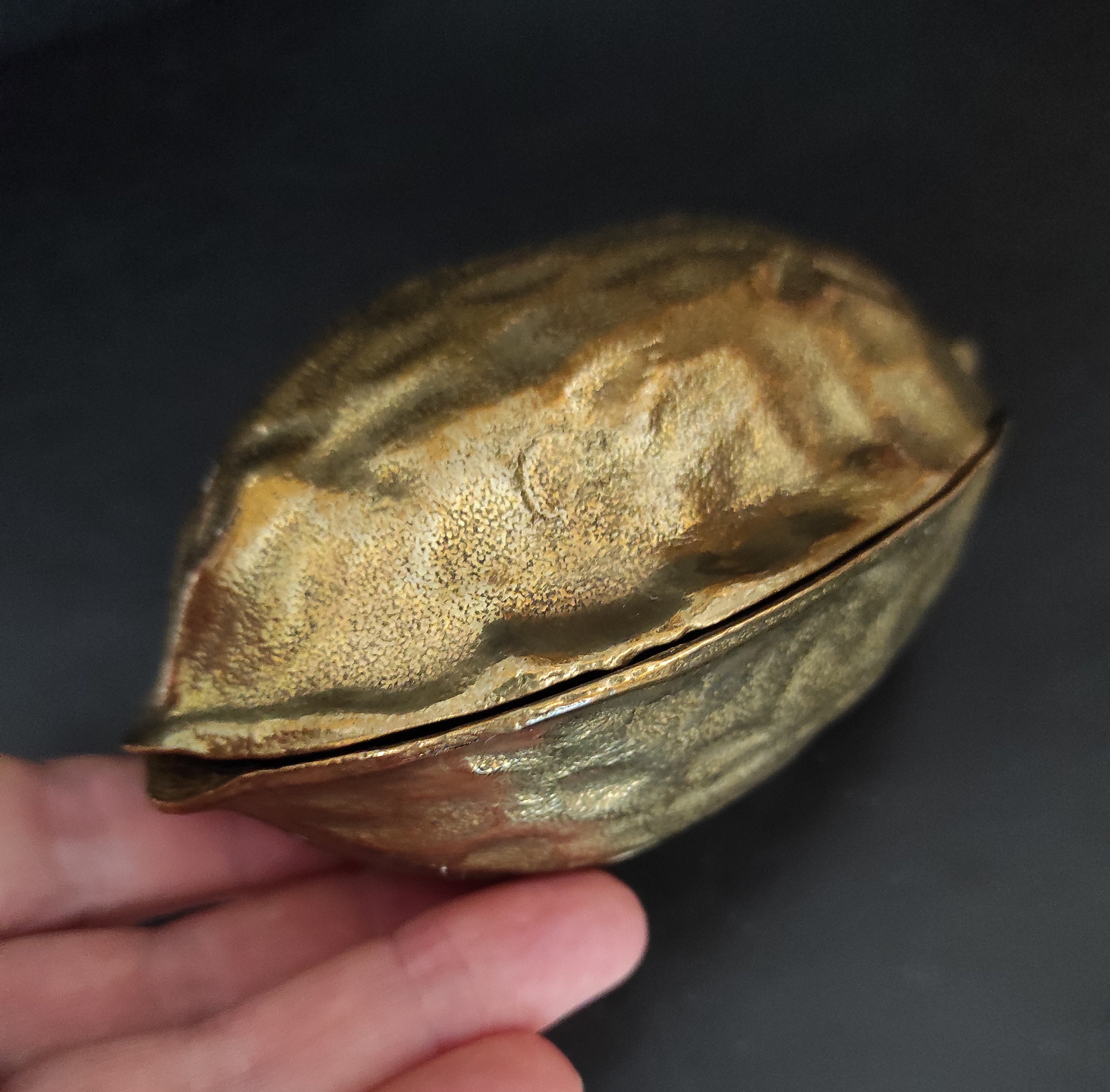 Vintage Brass Nutcracker in the Form of a Huge Walnut Old - Etsy