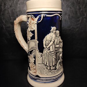 Vintage German Ceramic Large Beer Mug - Old Beer Mug for Collection ...