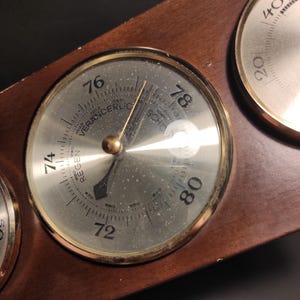 Vintage Room Thermometer, Barometer and Humidity Meter/ Old Wall ...