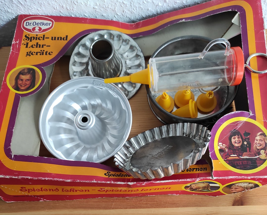 Vintage Toy Baking Set for Cooking - DR.OETKER German 60s - Children's ...