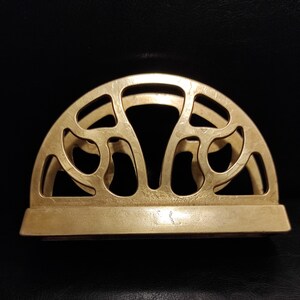 Vintage Brass Napkin Holder Solid Cast Brass Napkin Holder Vintage ...