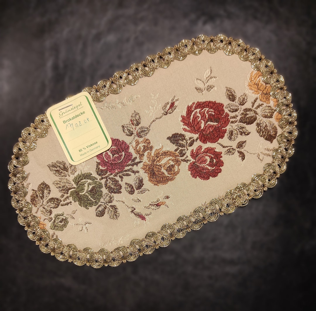 Vintage Unused Brocade Tapestry Table Napkin/tapestry Napkins With ...