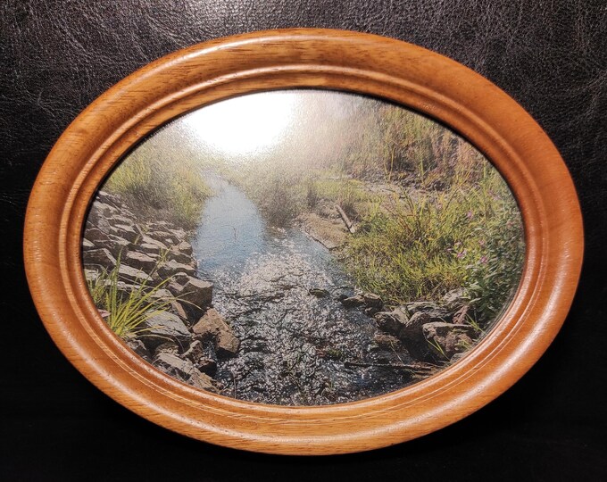 Vintage Oval Wooden Photo Frame With Anti-glare Glass/old Oval Frame 6 ...
