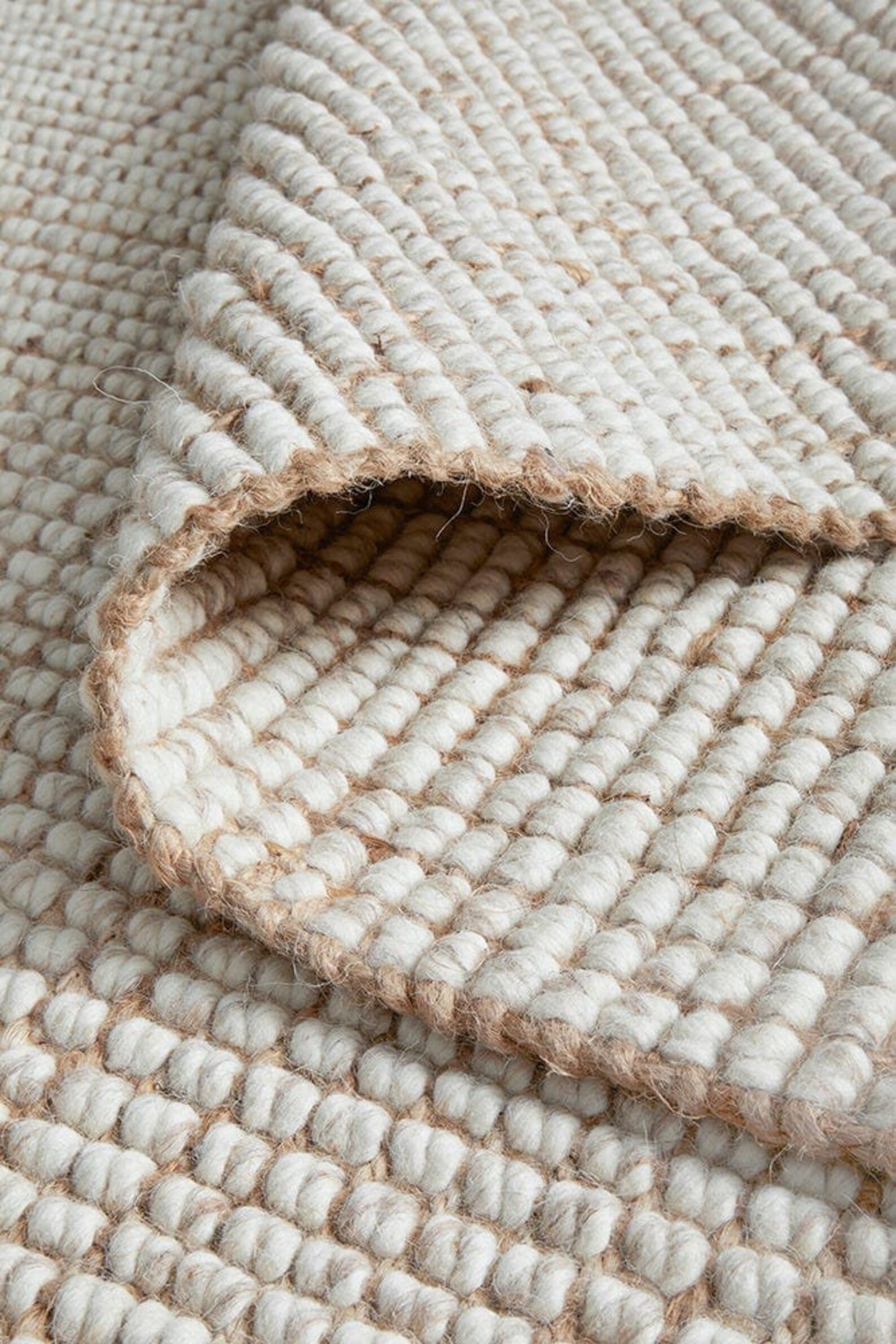 Scandi Handloomed Natural Wool & Jute Rug - Etsy