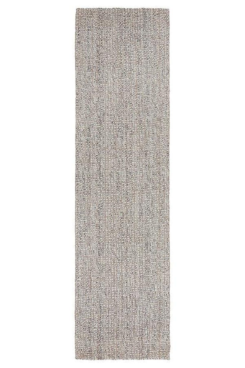 Scandi Handloomed Wool & Jute Grey Runner Rug - Etsy