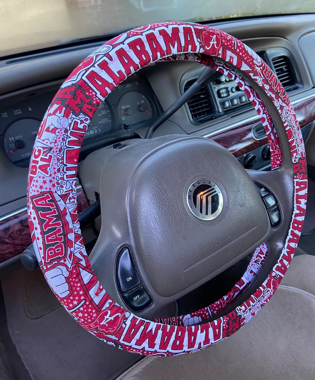 ALABAMA Steering Wheel Cover / BIG AL Roll Tide Auto Accessories and ...