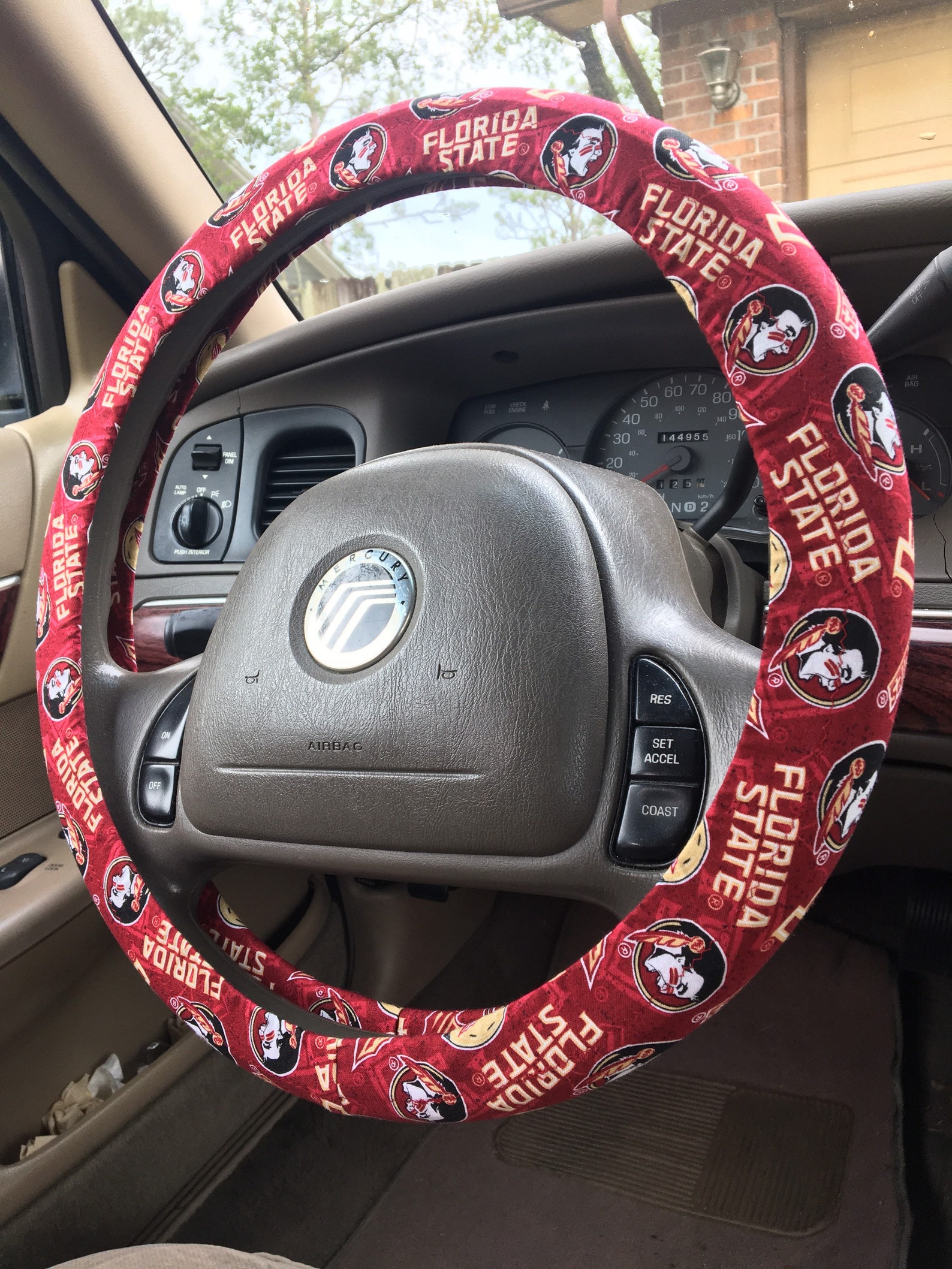 FSU SEMINOLES Steering Wheel Cover / Florida State Football - Etsy