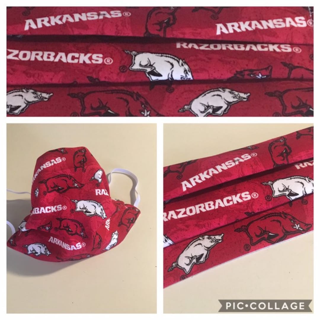Arkansas Razorback Face Mask / Washable Reusable / 2 Styles - Etsy
