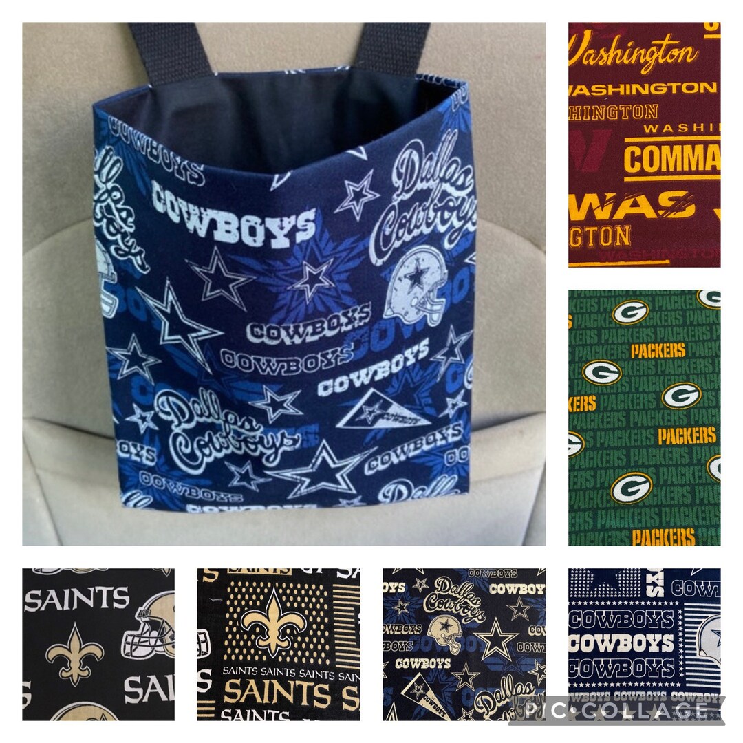 NFL CAR TRASH Bags / Organizer / Storage / Fully Lined, Durable ...