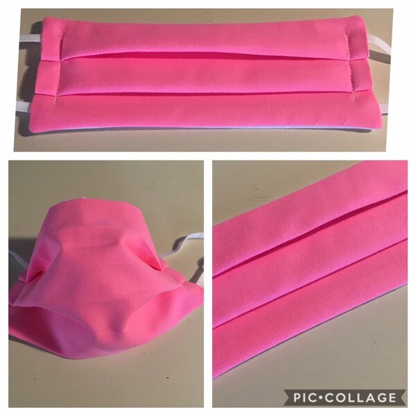 Pink Face Mask - Etsy