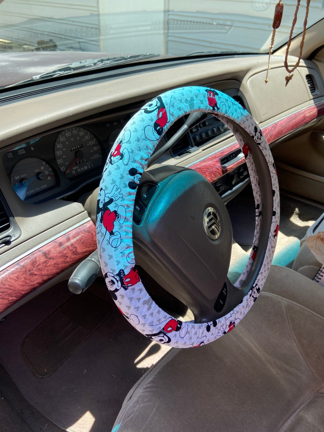 MICKEY MOUSE Steering Wheel Cover / Machine Washable / Cute Mickey ...