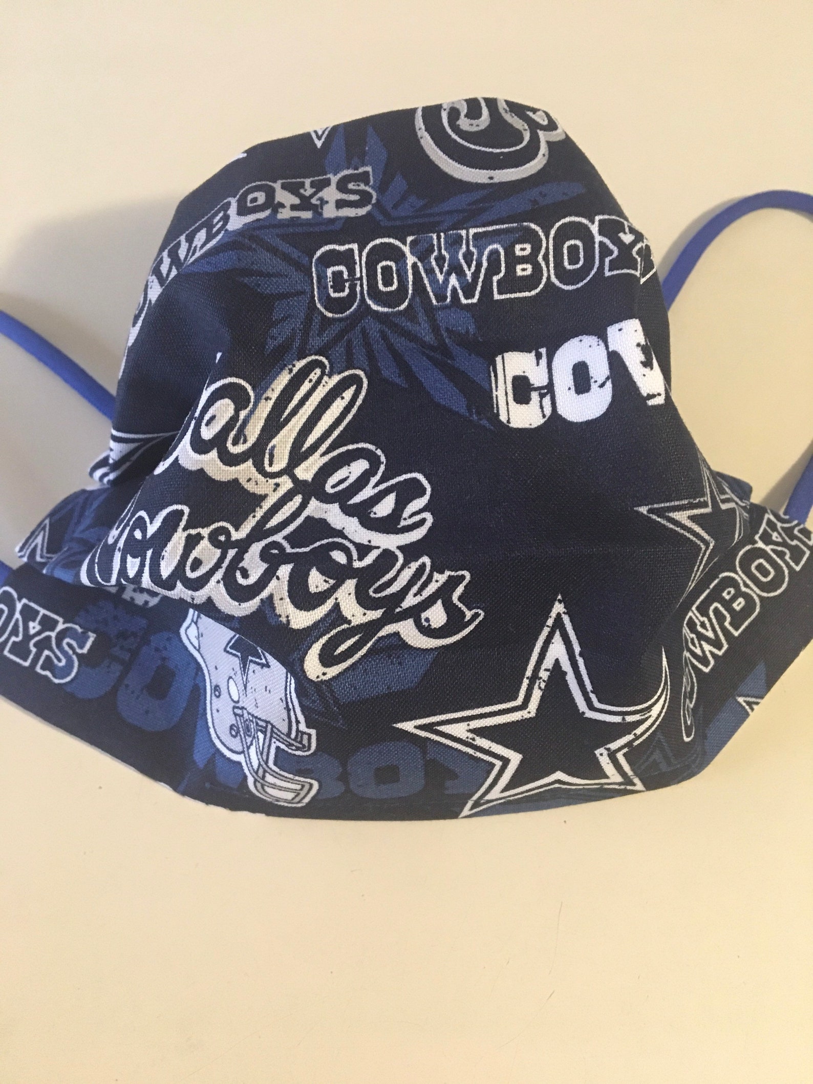 DALLAS COWBOYS Face Mask / 2 Styles Available 3 Layer With - Etsy