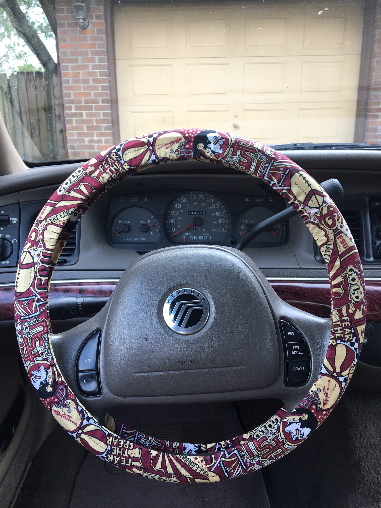 FSU fear the Spear Steering Wheel Cover / FSU Seminoles Auto | Etsy