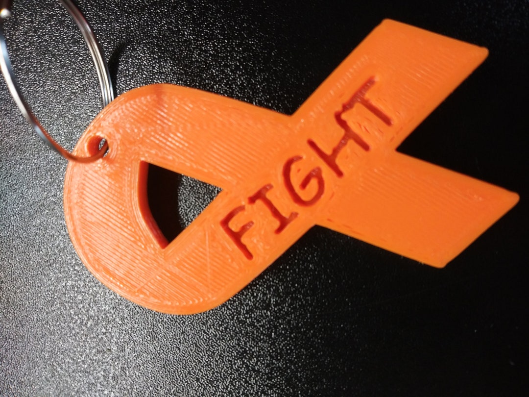 Kidney Cancer/ Leukemia Awareness Keychain - Etsy