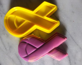 Cancer Awareness Ribbon Cookie Cutter, Fondant Cutter, With or Without ...