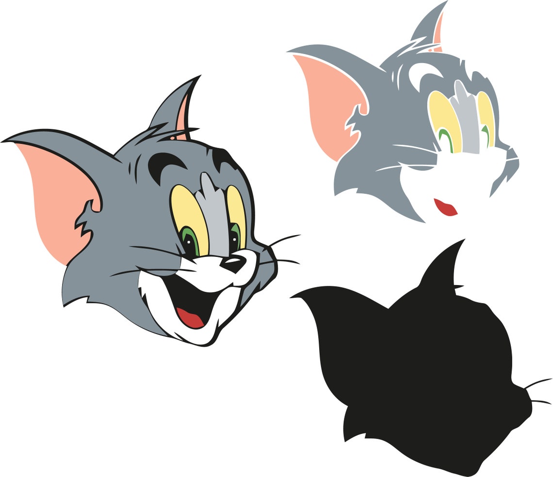 Tom and Jerry svg files for cricut Layered Tom and Jerry svg | Etsy