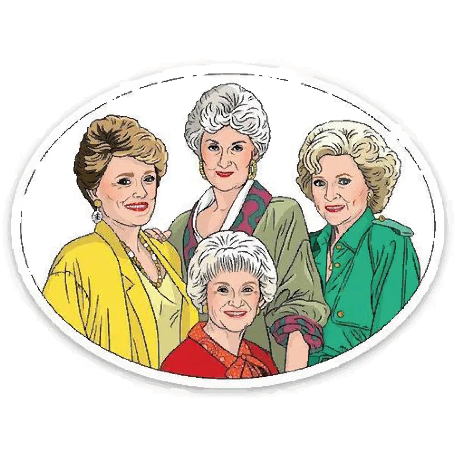 Golden girls SVG The Golden girl Clipart SVG file for | Etsy