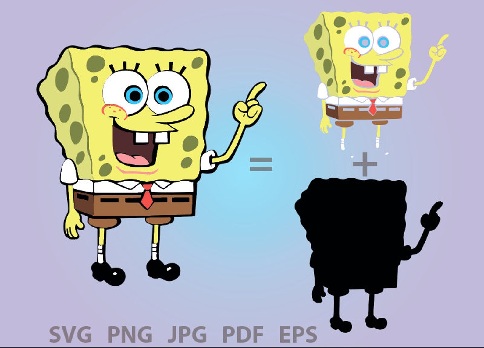 SpongeBob SquarePants svg SpongeBob for cricut Layered | Etsy