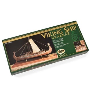 Handmade Wooden Amati Oseberg Viking Ship 1:50 Model Boat Kit - Etsy