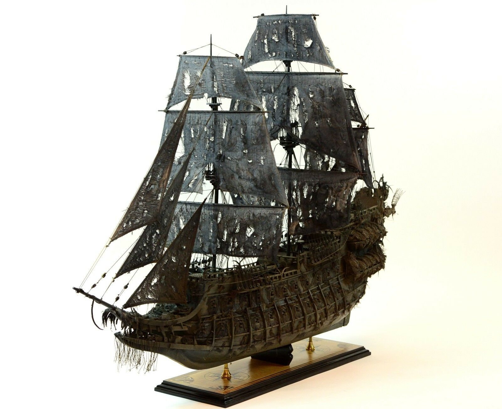 Handmade Wooden Flying Dutchman Model Ship Fully Assembled 36 Inches ...