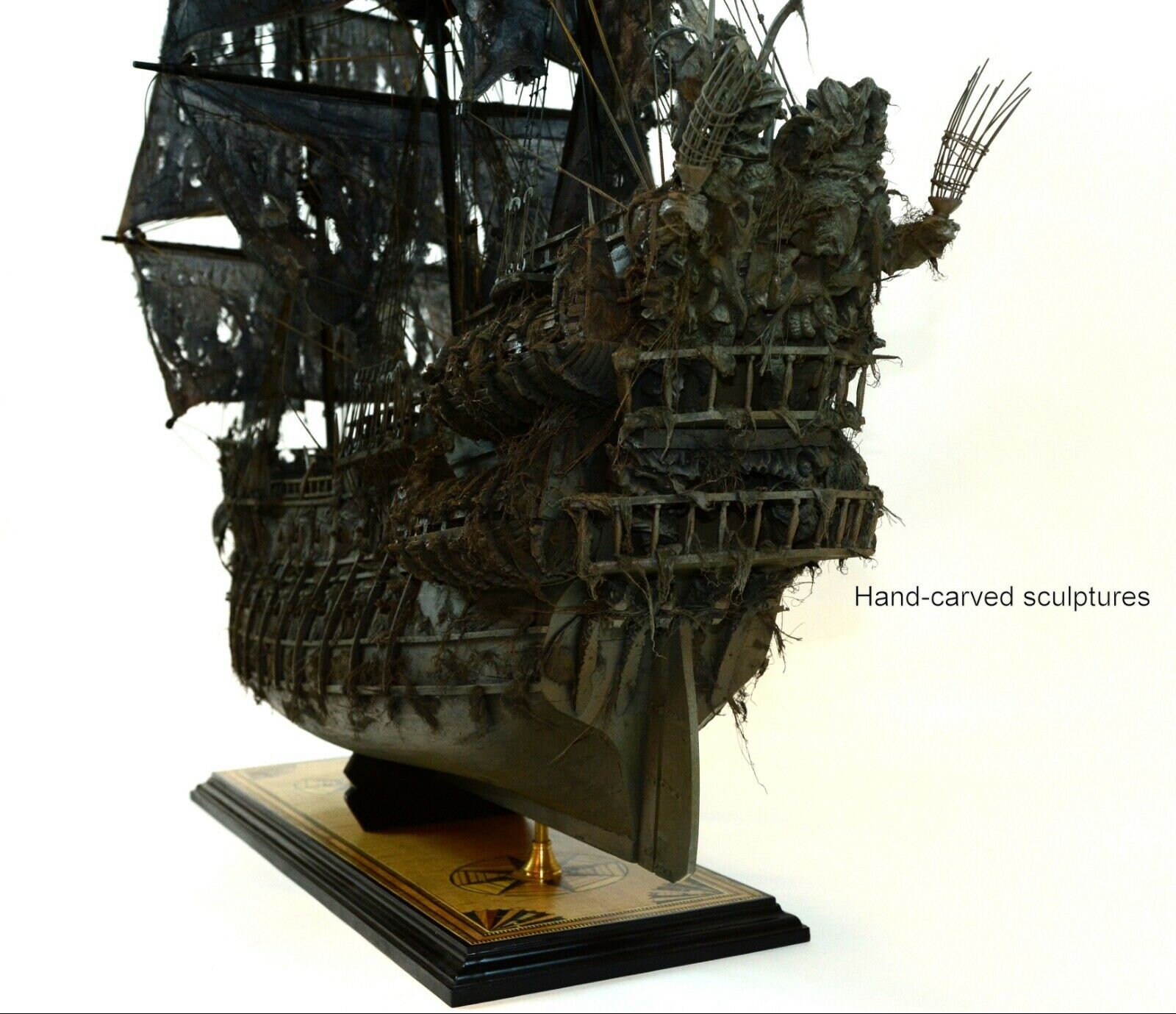 Handmade Wooden Flying Dutchman Model Ship Fully Assembled 36 Inches ...