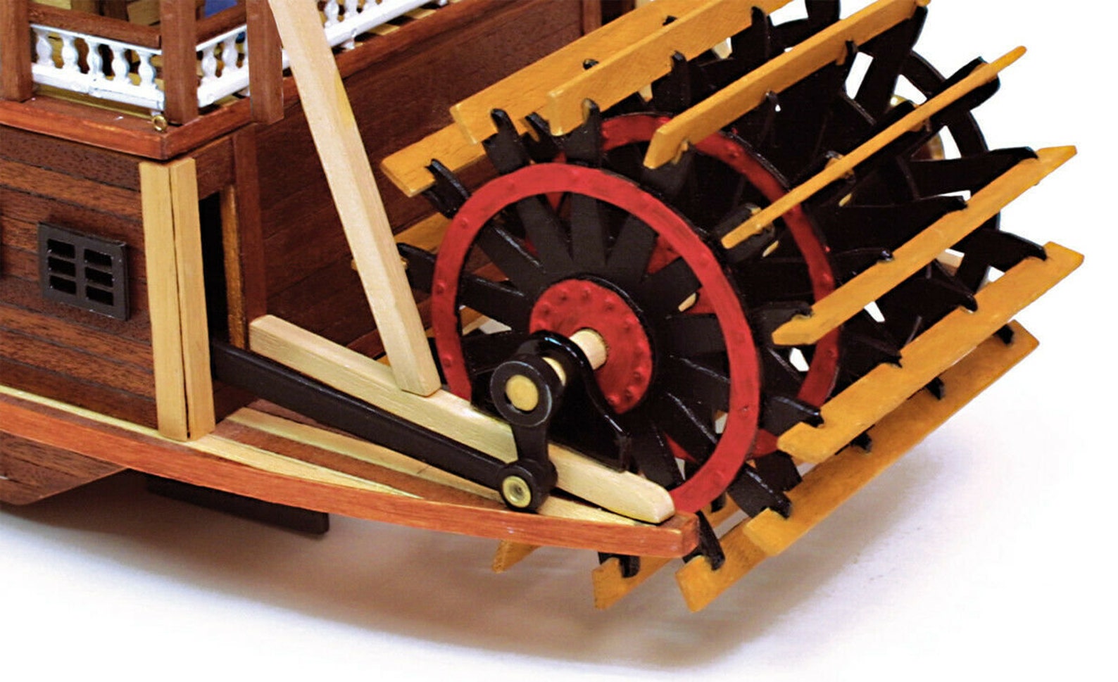 Handmade Wooden Occre Mississippi Paddle Steamer 180 Scale Wooden Model ...