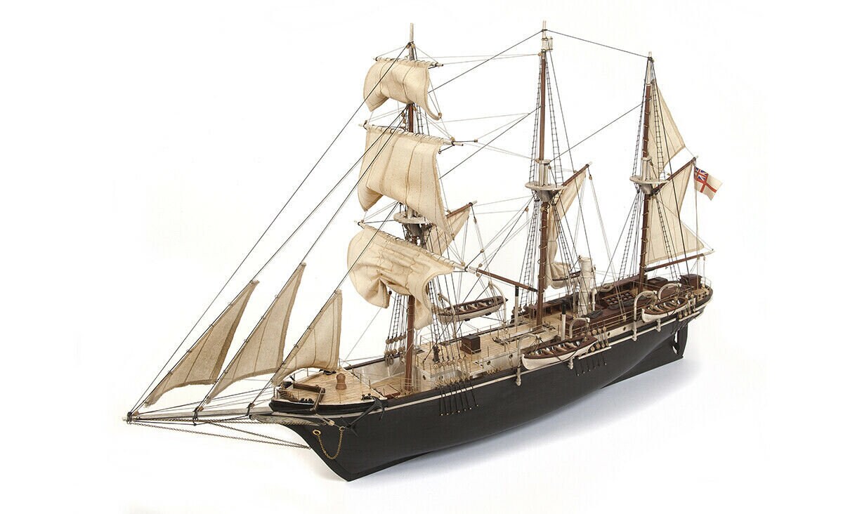 Handmade Wooden Endurance Ship Model Kit Scale 1:70 Height 446 Mm Width ...