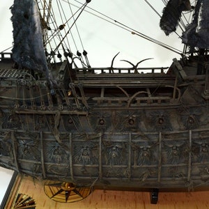 Handmade Wooden Flying Dutchman Model Ship Fully Assembled 36 Inches ...