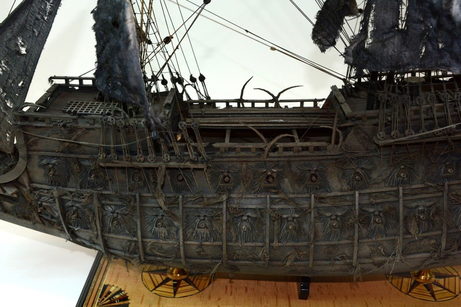 Handmade Wooden Flying Dutchman Model Ship Fully Assembled 36 Inches ...