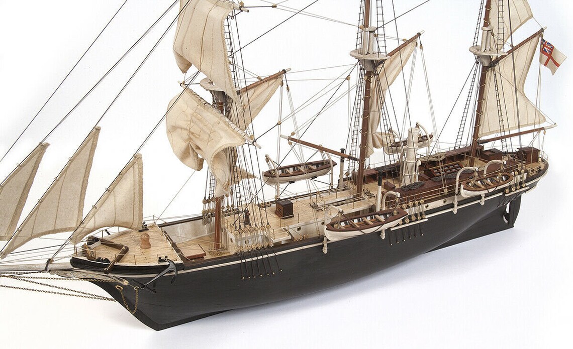 Handmade Wooden Endurance Ship Model Kit Scale 1:70 Height 446 Mm Width ...