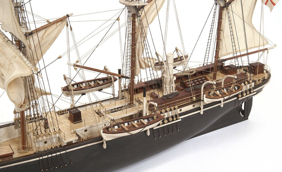 Handmade Wooden Endurance Ship Model Kit Scale 1:70 Height 446 Mm Width ...