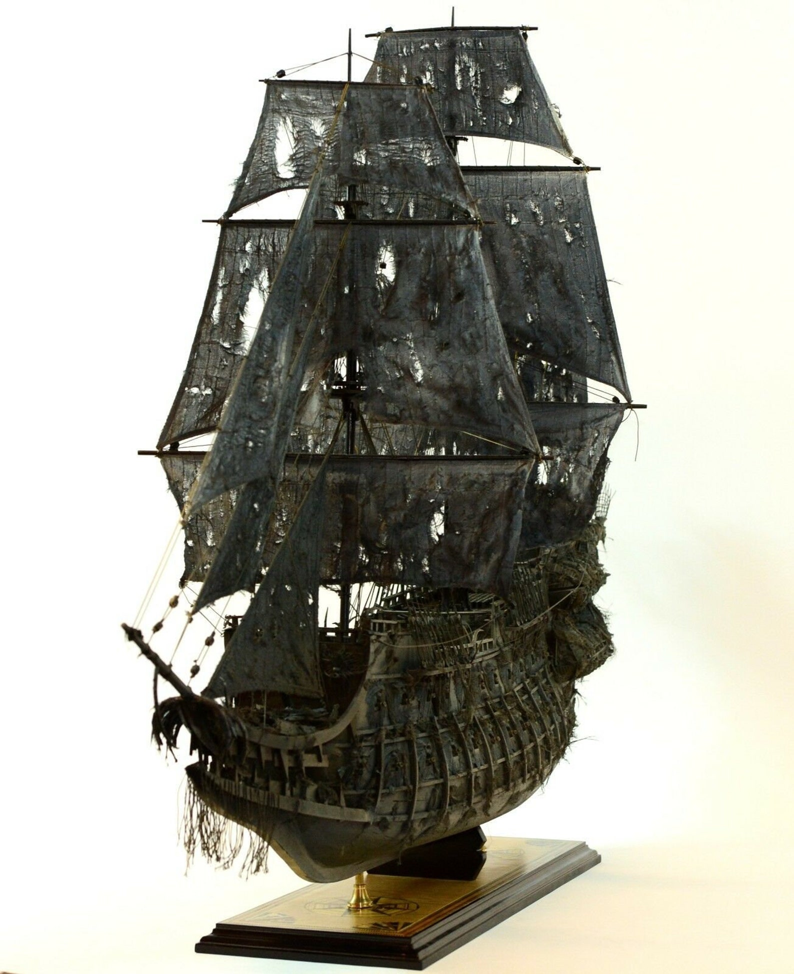 Handmade Wooden Flying Dutchman Model Ship Fully Assembled 36 Inches ...
