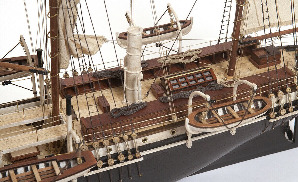 Handmade Wooden Endurance Ship Model Kit Scale 1:70 Height 446 Mm Width ...