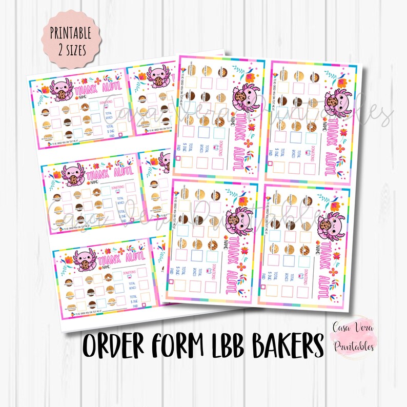LBB Girl Scout Cookie Order Thank You Printable Little Brownie Cookies ...