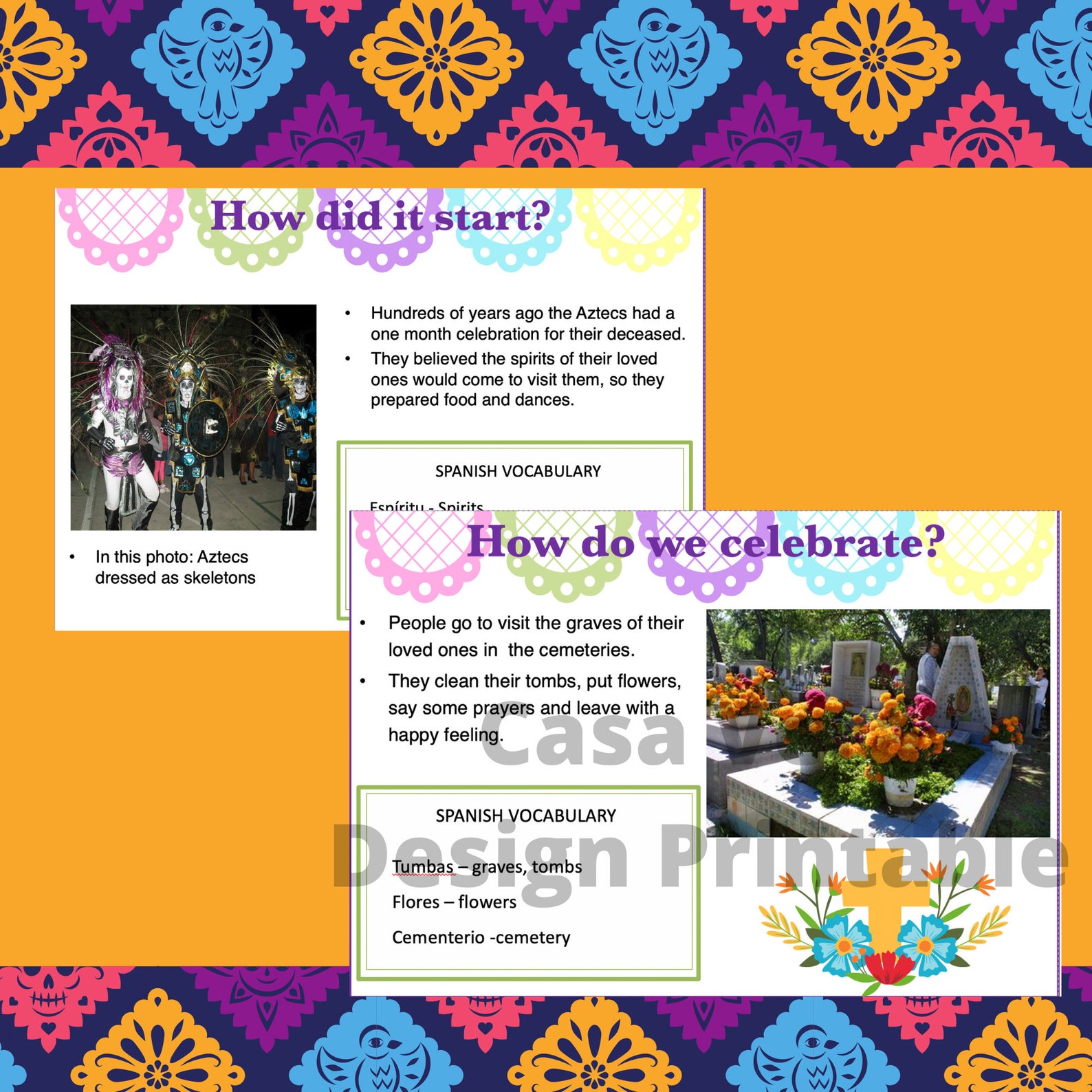 Dia De Los Muertos Printable PDF for Kids, Printable Day of the Dead ...