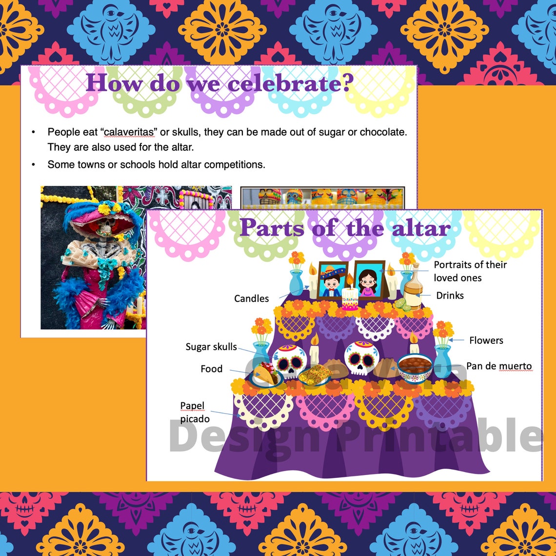 Dia De Los Muertos Printable PDF for Kids, Printable Day of the Dead ...