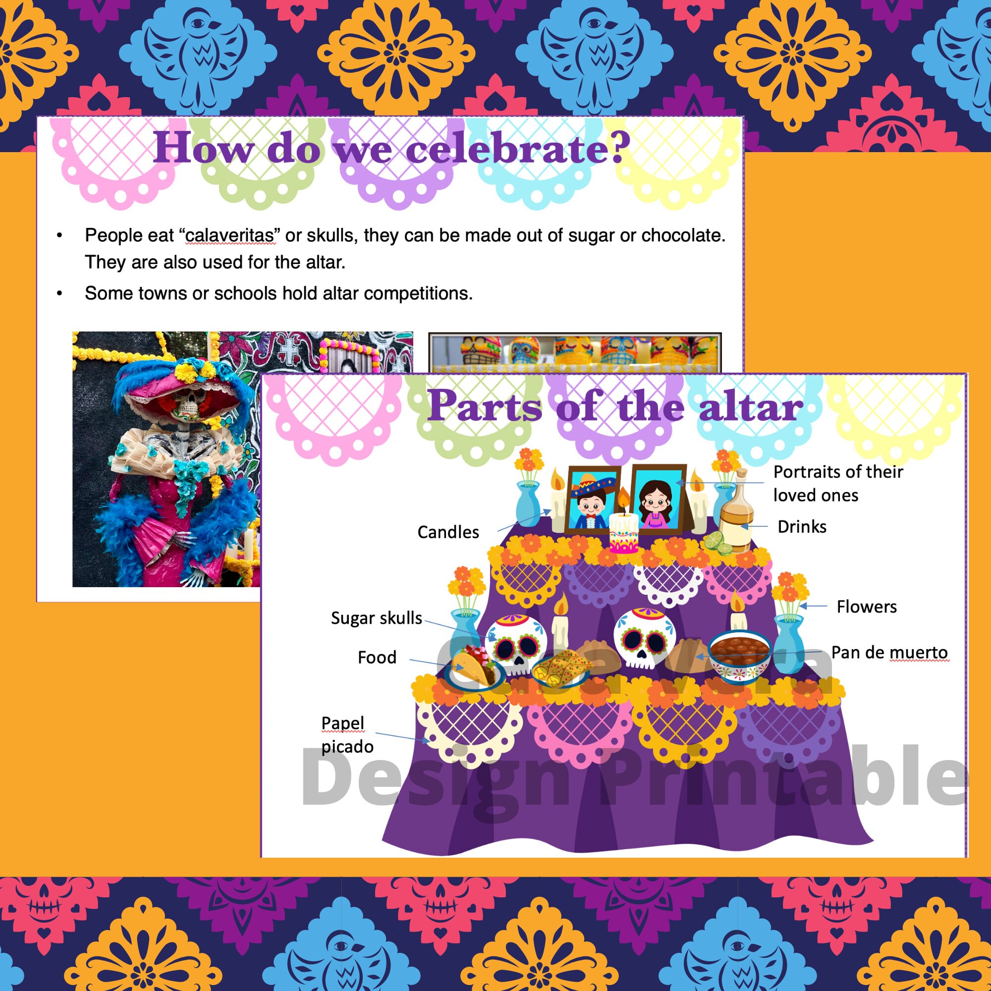 Dia De Los Muertos Printable PDF for Kids, Printable Day of the Dead ...
