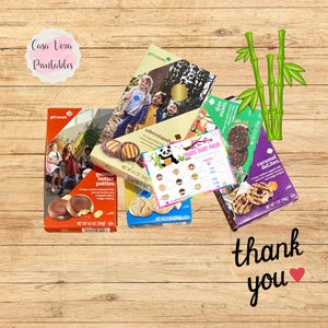 LBB Girl Scout Cookie Order Thank You Printable Little Brownie Cookies ...