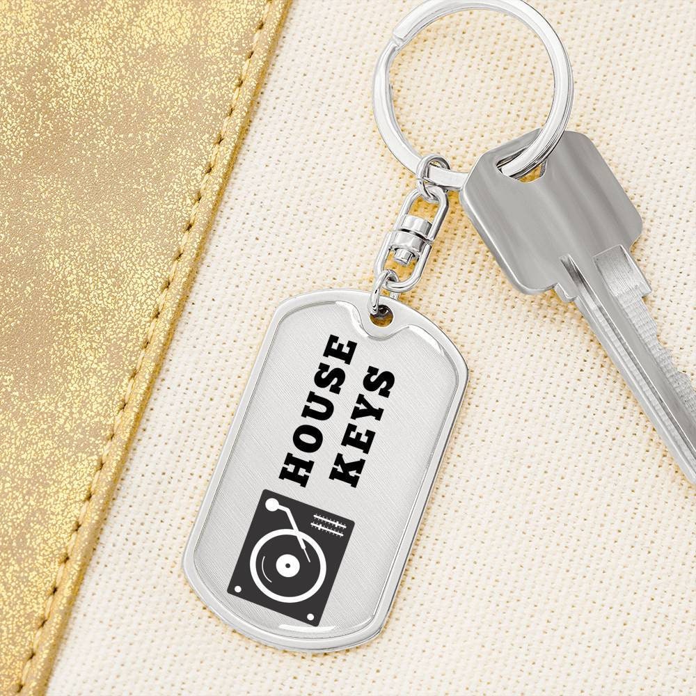 House Music Key Ring Gift for DJ House Music Lover Keychain - Etsy UK